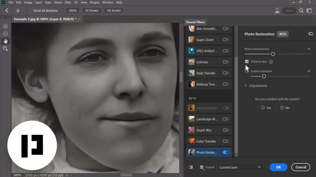 Photo Restoration Neural Filter - Photoshop New AI Update